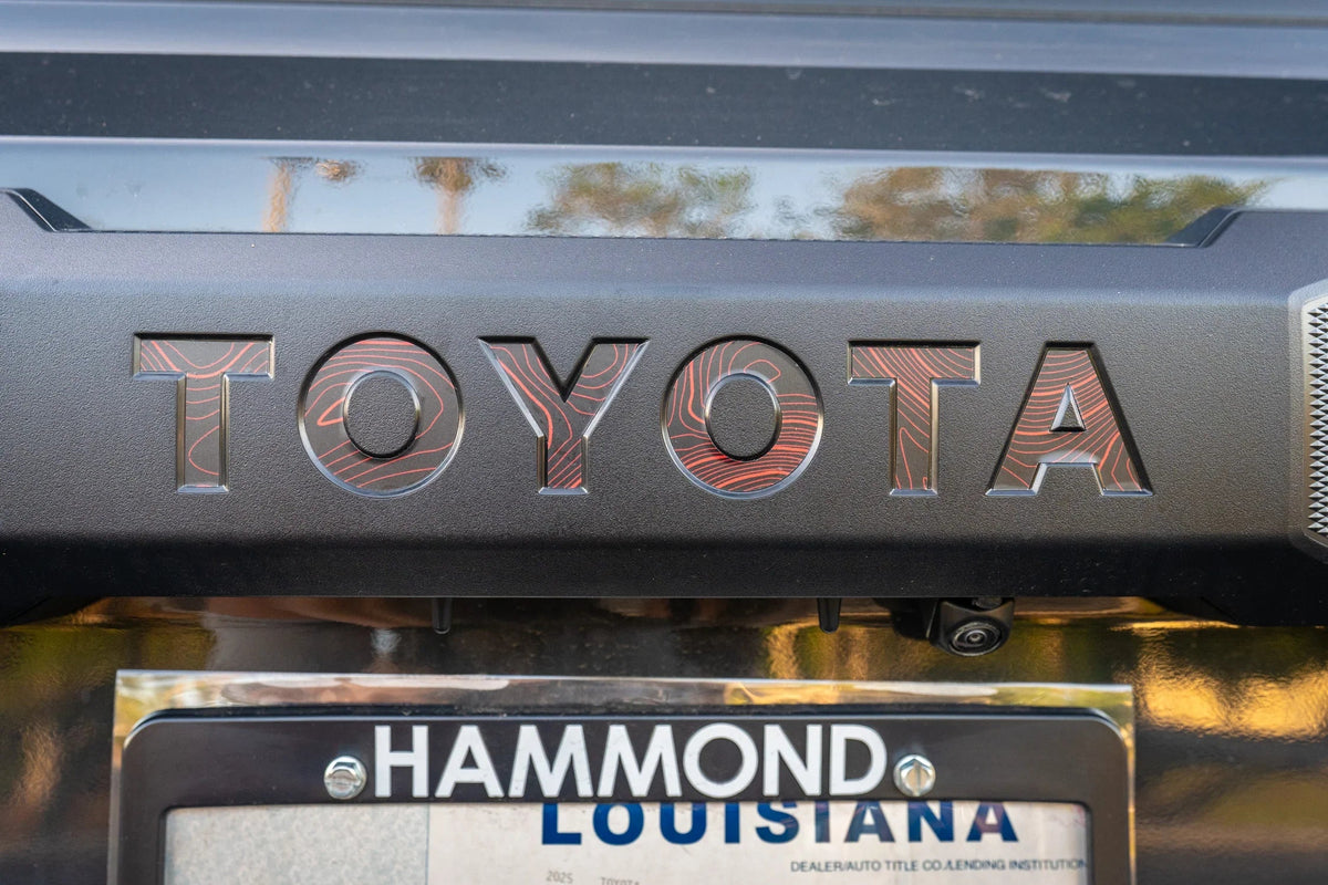 TOYOTA Topographic Rear Liftgate Emblem Inlays - 2025+ 4Runner ...