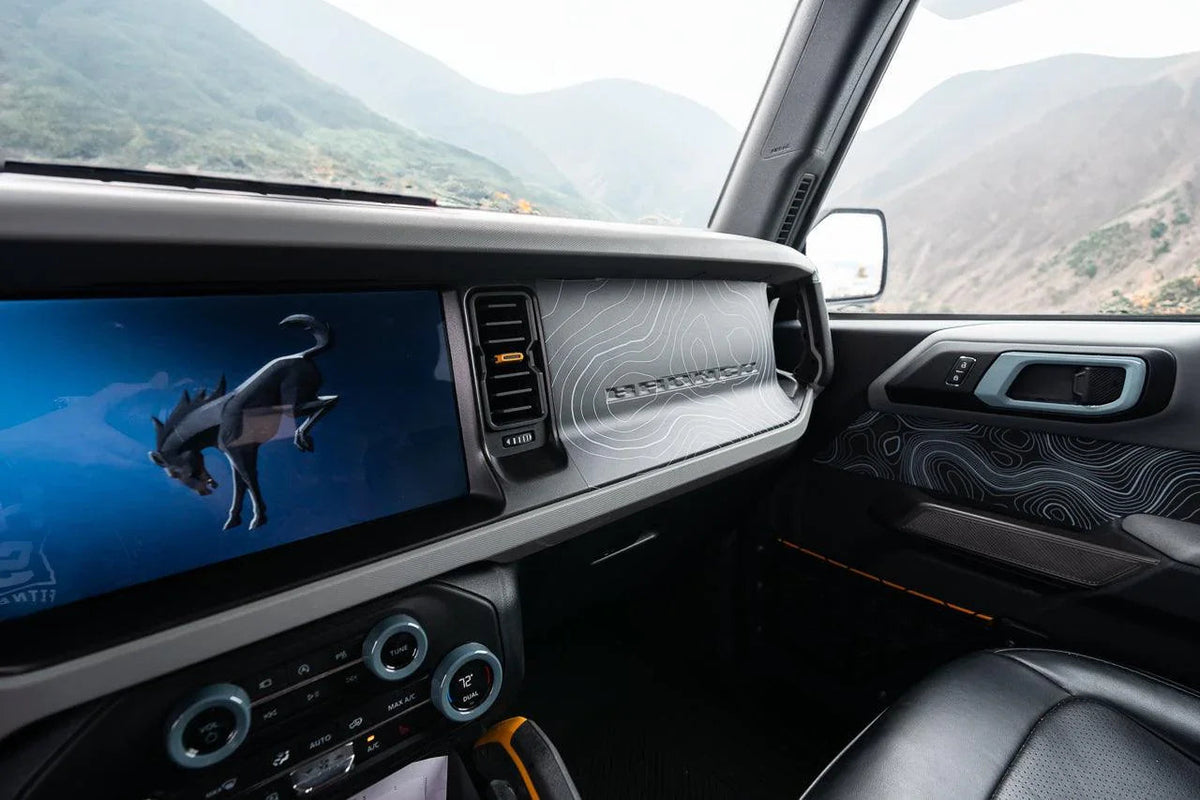 Topo 3 Piece Dash Kit (Printed Series) - 2021+ Bronco – Overland ...