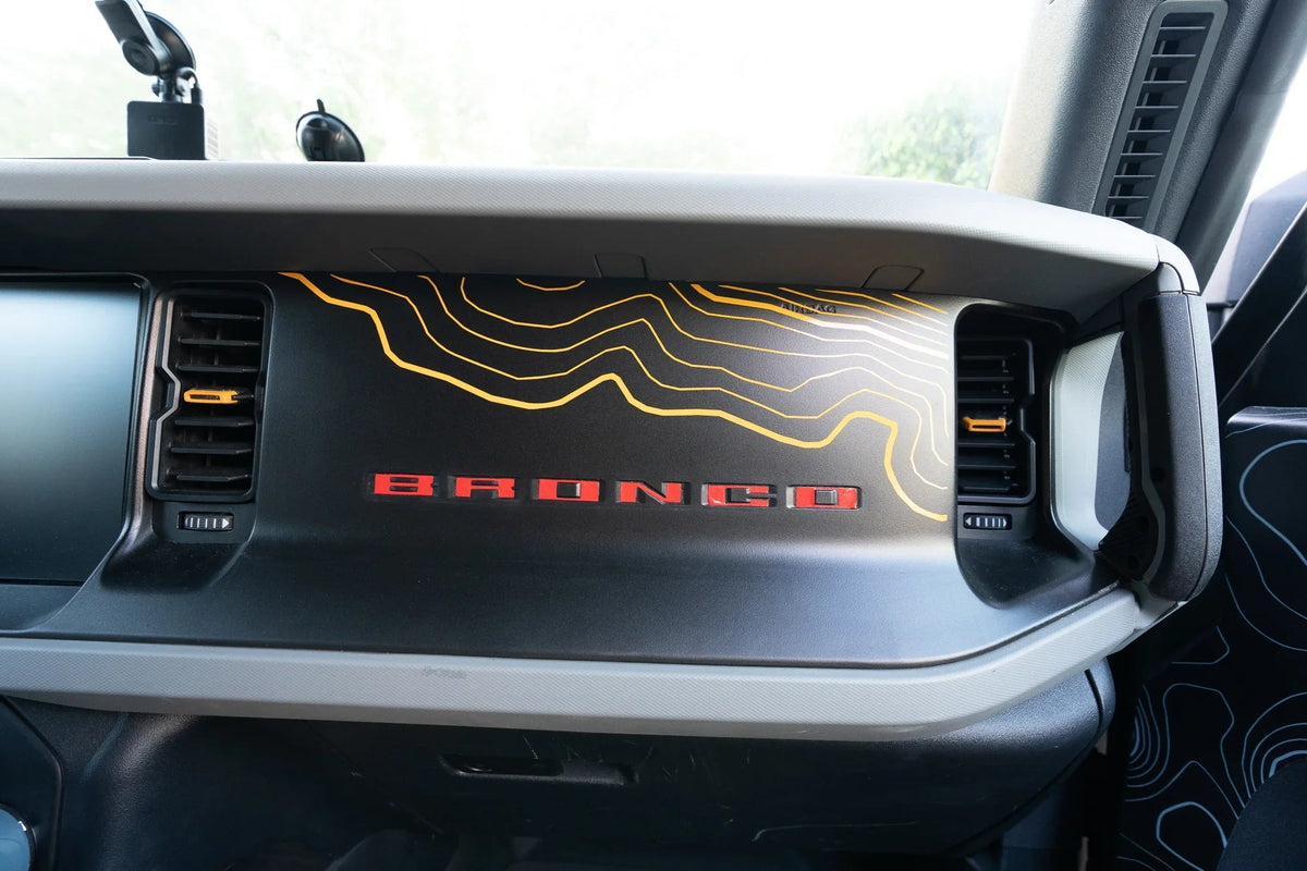 Topographic Map Dash Overlay V2 - 2021+ Bronco – Overland Expedition ...